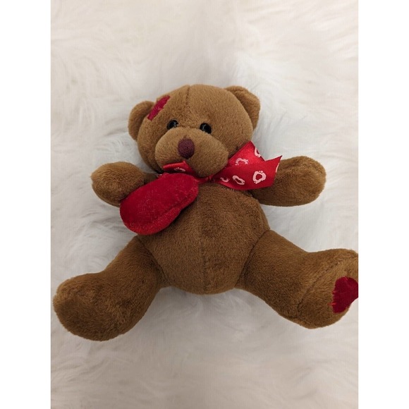 Toys | Valentine Teddy Bear Plush Stuffed Animal Heart And Bow With ...